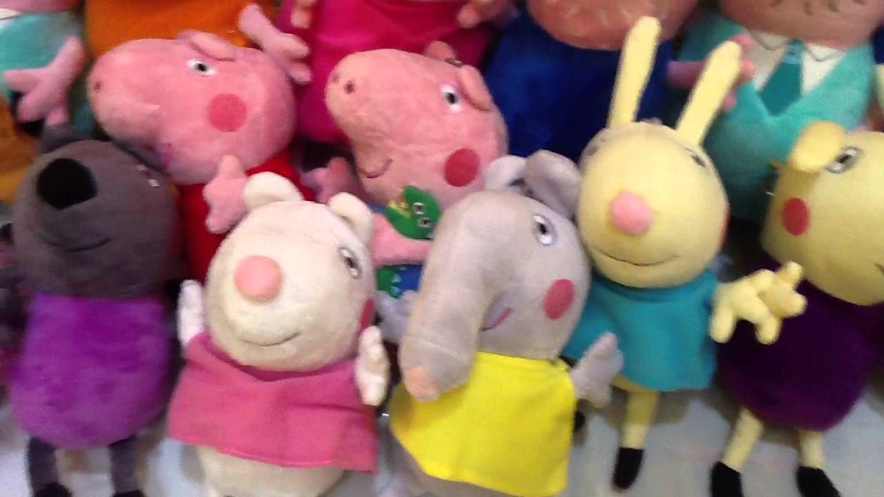 My Peppa Pig plush collection - YouTube