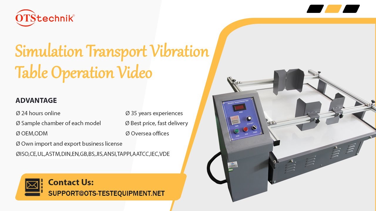 Vibration Tester teaching video/How to operate simulation transport ...