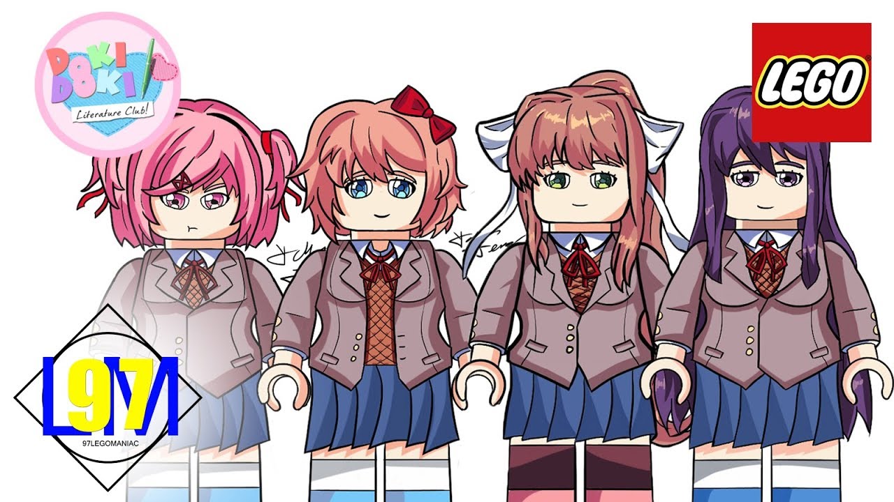 LEGO CONCEPT DOKI DOKI LITERATURE CLUB CUSTOM MINIFIGURES!!!! - YouTube
