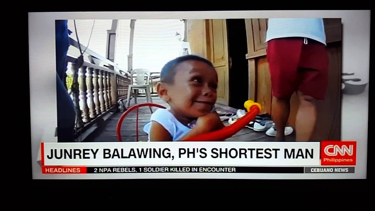 Junrey Balawing, shortest living Pinoy - YouTube