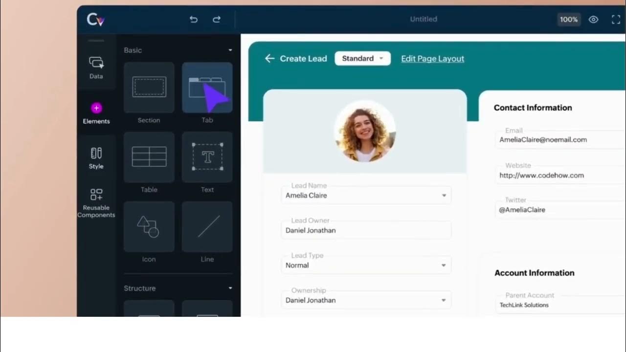 Introducing Canvas Record Form in Zoho CRM - YouTube