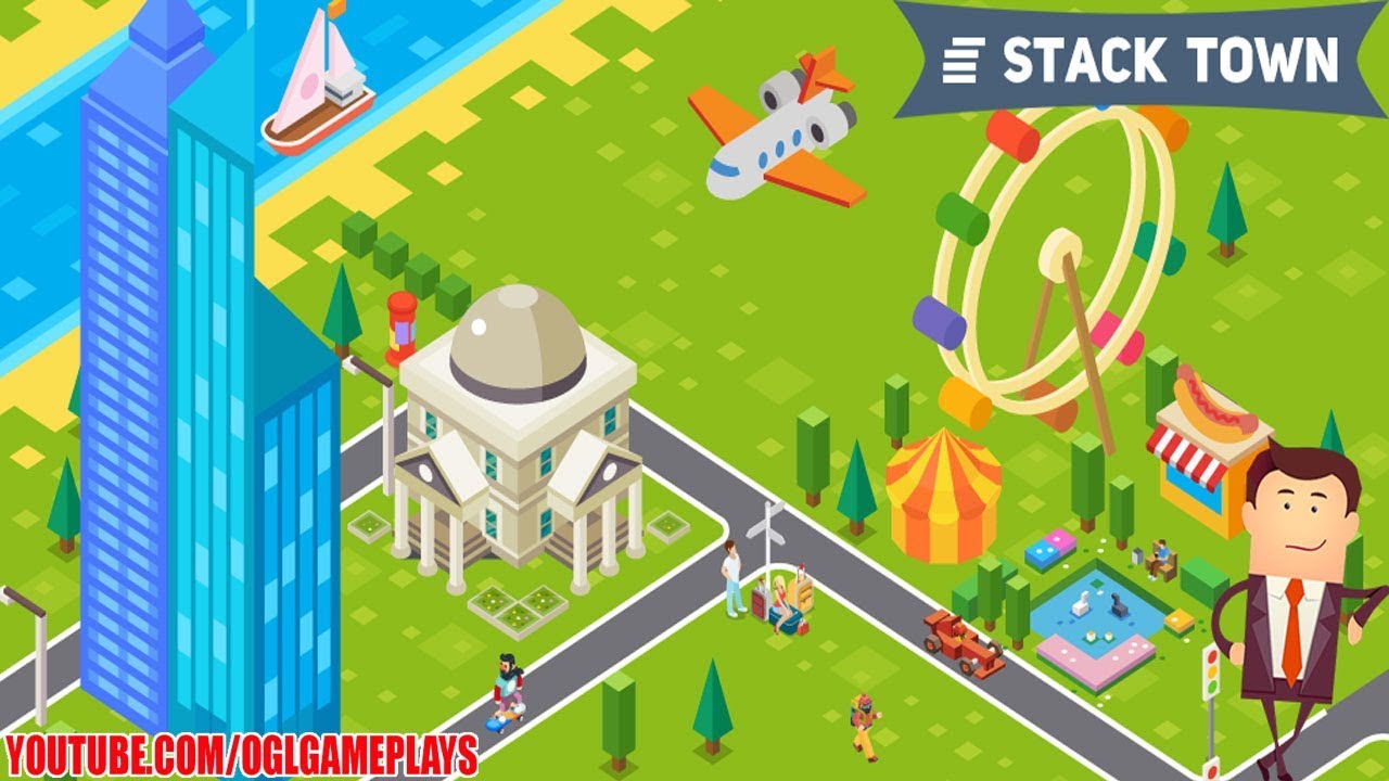Stack Town Gameplay (Android iOS) - YouTube