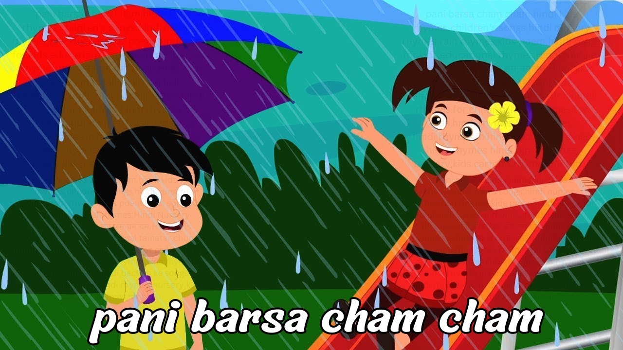 Pani Barsa Cham Cham | Hindi Poems for Kids | पानी बरसा छम छम छम | Hindi Nursery Rhymes | Mr ...