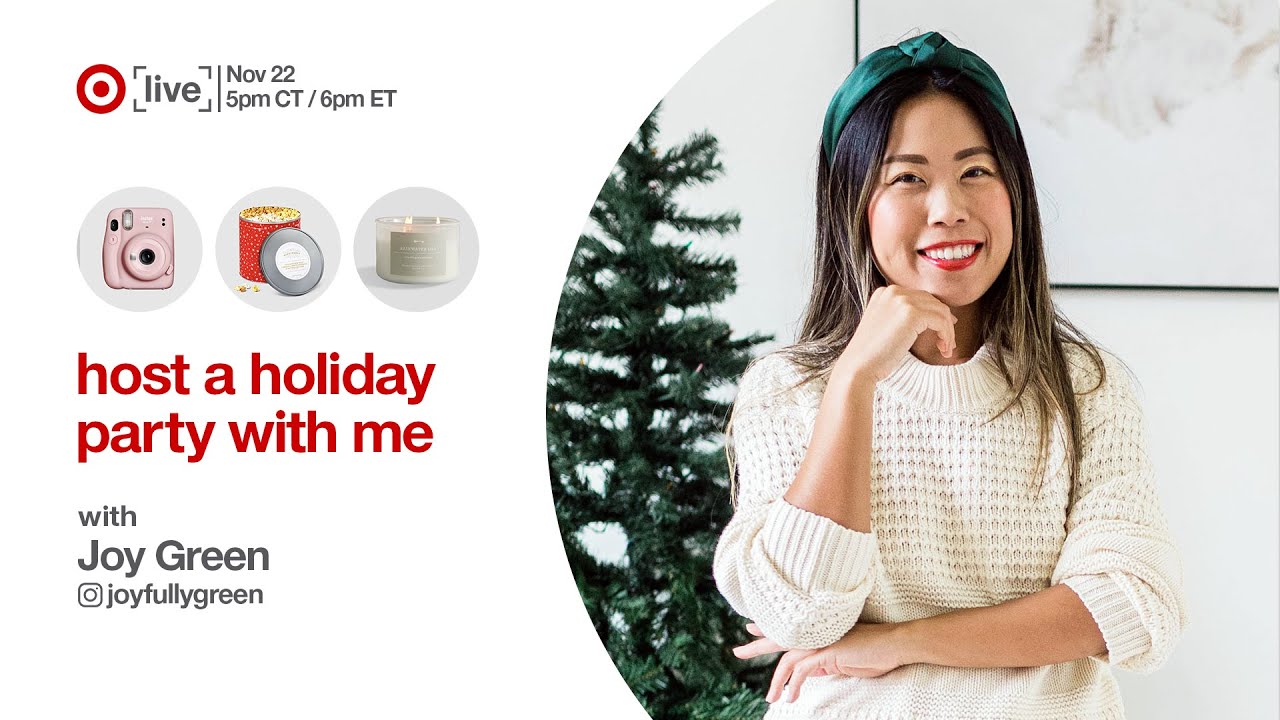 Target Live: Host a Holiday Party with Me - YouTube