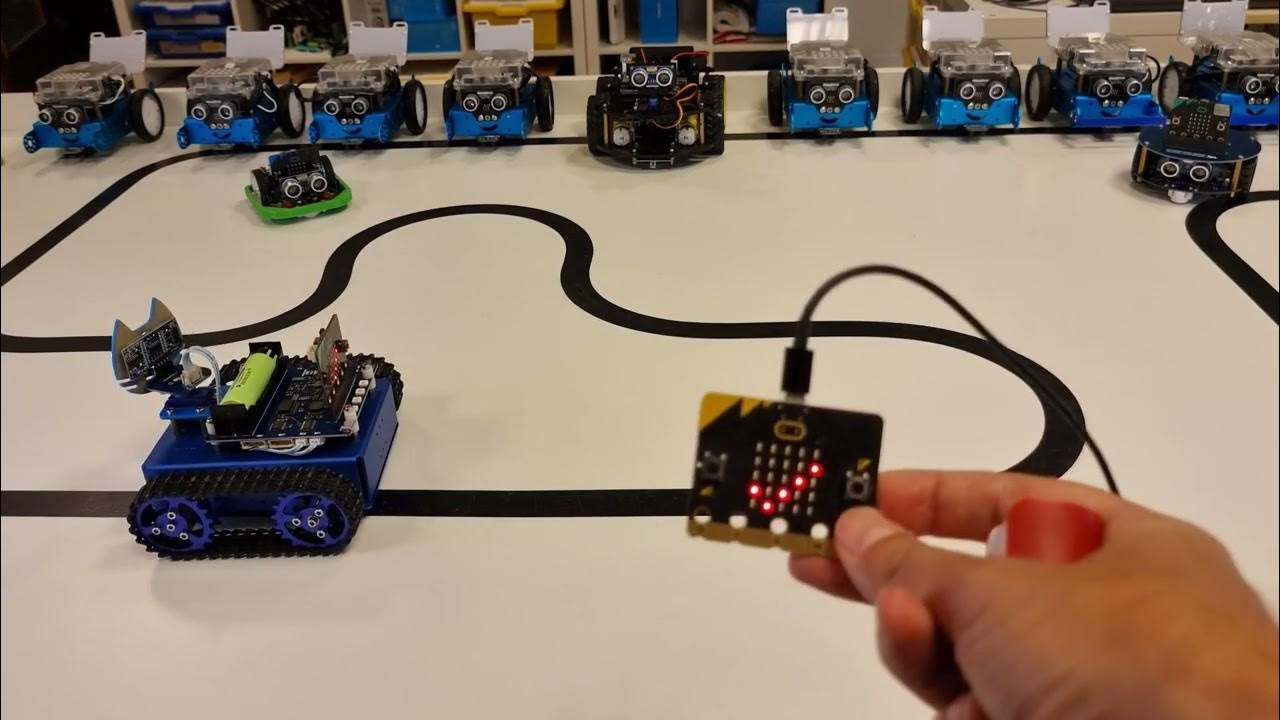 Programando con Micro:Bit. Controla un robot oruga a distancia con el movimiento de tu mano ...