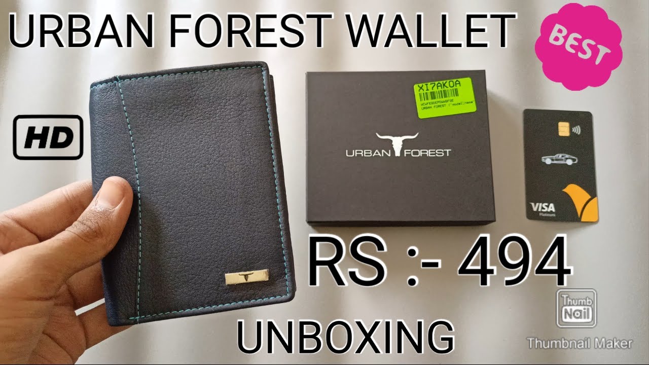 unboxing urban forest wallet blue colour. - YouTube