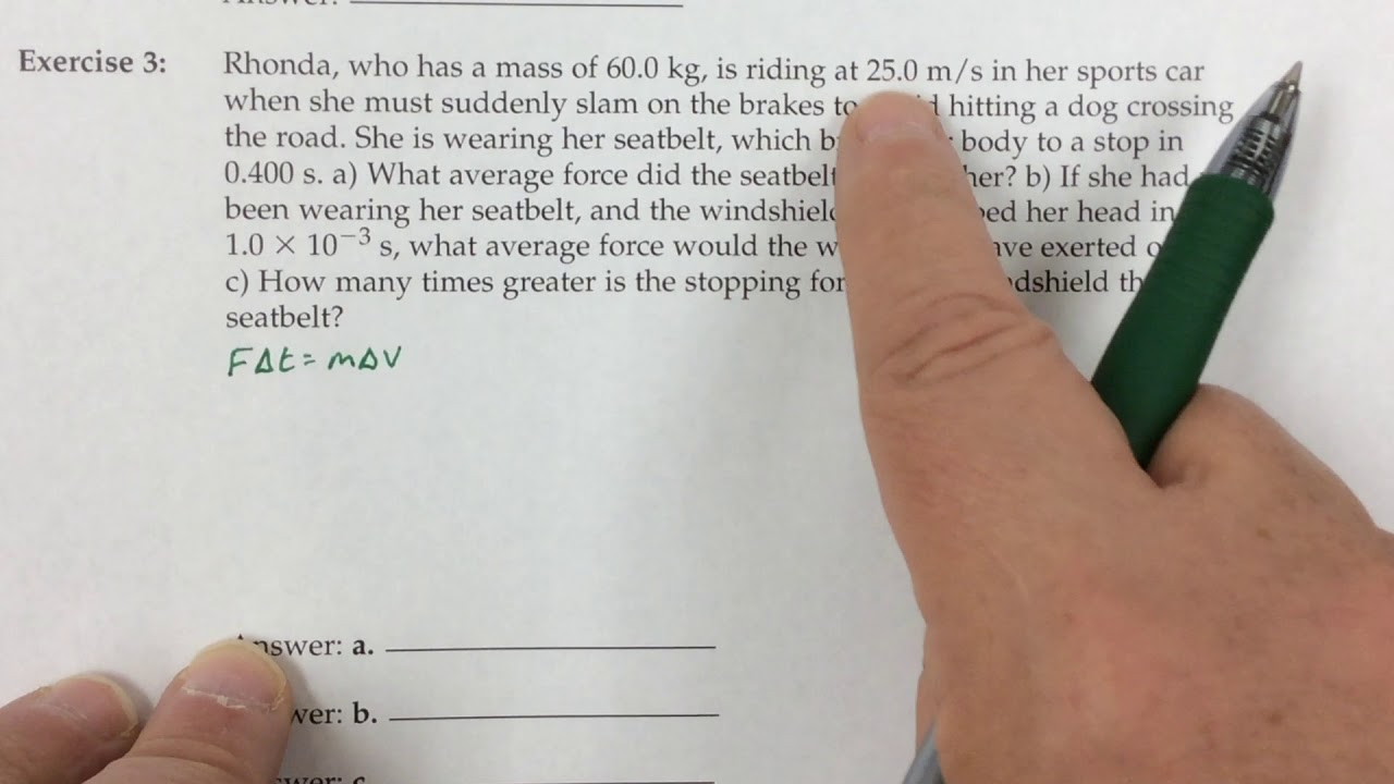 Impulse problems - YouTube