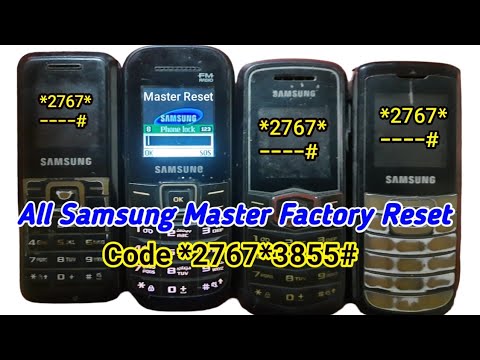 Samsung All For Master Factory Reset Code # Samsung Kipped mobile - YouTube