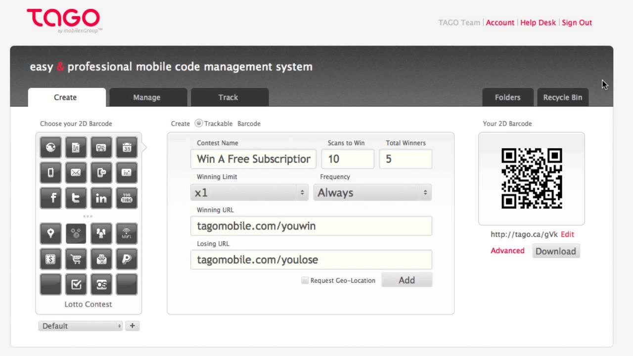 Lotto Contest QR Code Generator TAGO YouTube lotto-contest-qr-code-generator-tago-youtube