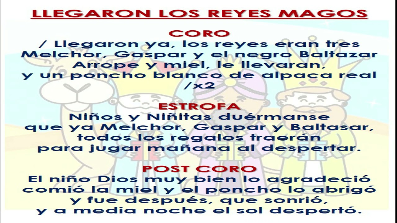 LLEGARON LOS REYES MAGOS CON LETRA - COVER Acordes - Chordify