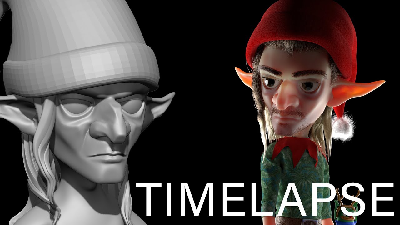 XQC and Peepo Helping Santa (3D Art TimeLapse) - YouTube