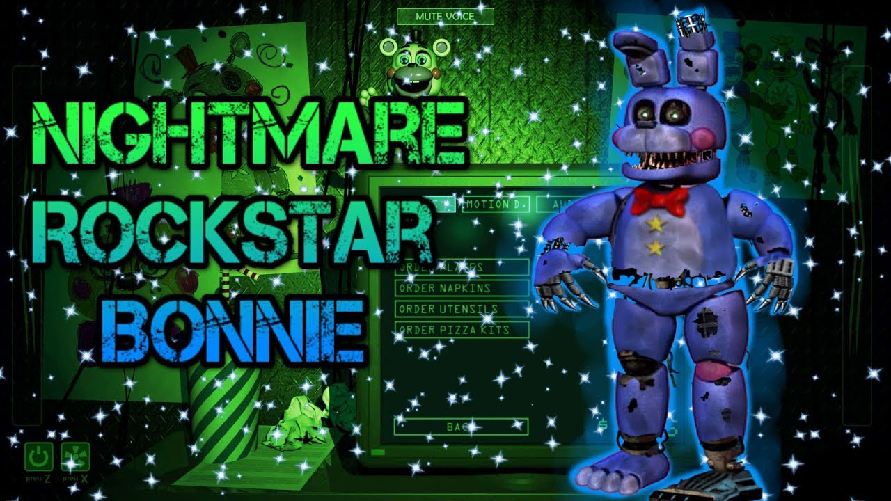 [Fnaf | Speed Edit] Making Nightmare Rockstar Bonnie! - YouTube