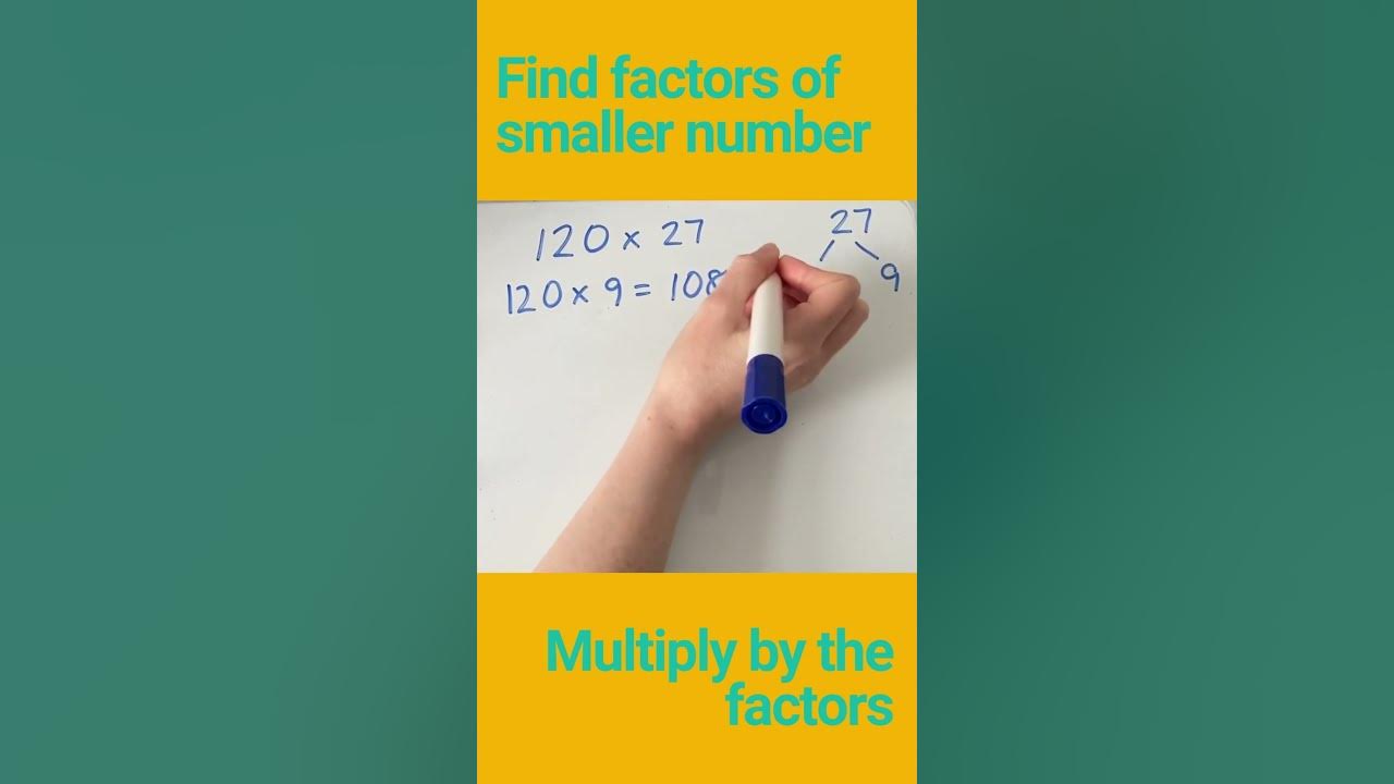 How To Multiply Using Factors #shorts #mathstricks - YouTube