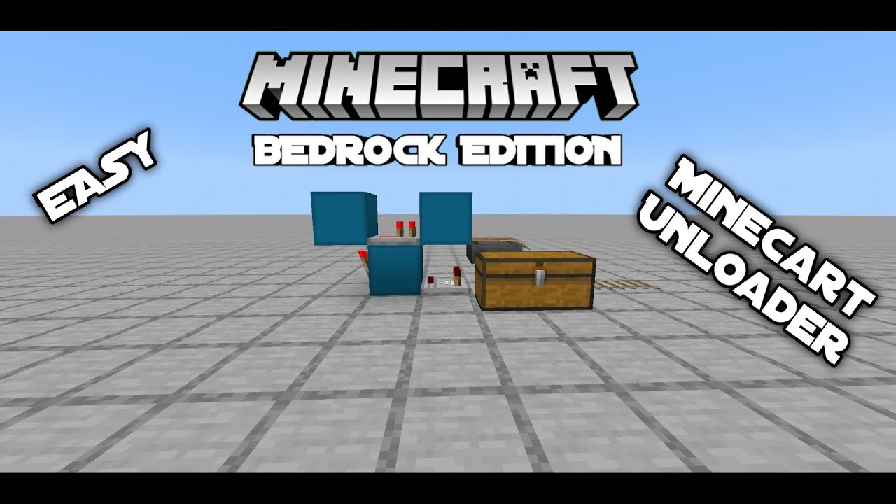 Simple Minecart Unloader for MCPE 1.16 | Minecraft Bedrock Edition ...