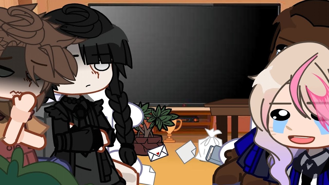 Wednesday react!! Final part!!( ft: Wednesday,enid, Xavier, beoncia ...