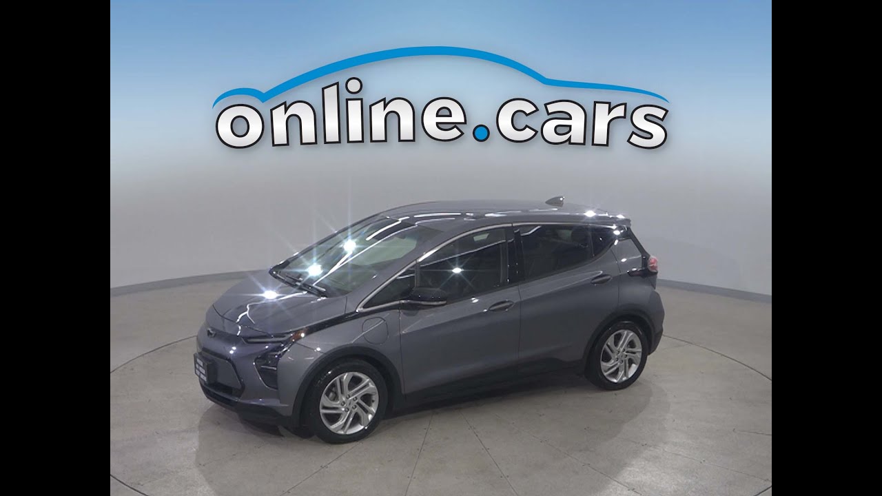 A54372HS Used 2022 Chevrolet Bolt Gray EV Test Drive, Review, For Sale ...
