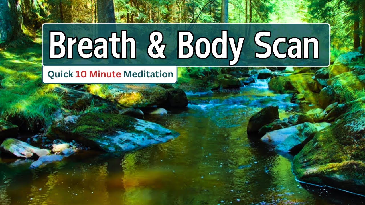 Quick 10 Minute Breath and Body Scan Meditation | Dr. kJ foster Voice ...