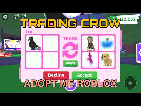 TRADING CROW | Adopt me trades (ADOPT ME ROBLOX) - YouTube