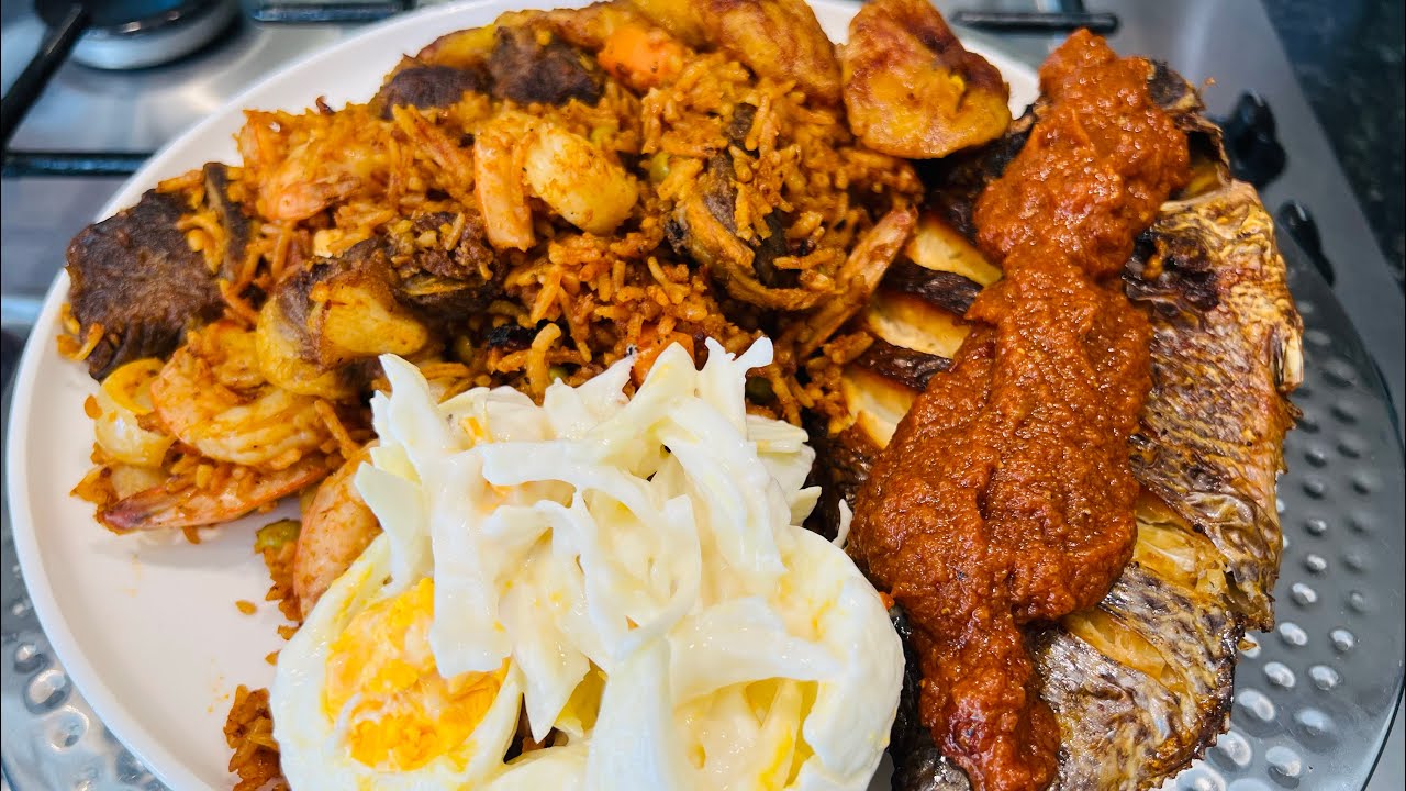 ASSORTED SPECIAL PARTY JOLLOF. PEOPLE LIC*K*ING PLATES AND ASKING FOR ...