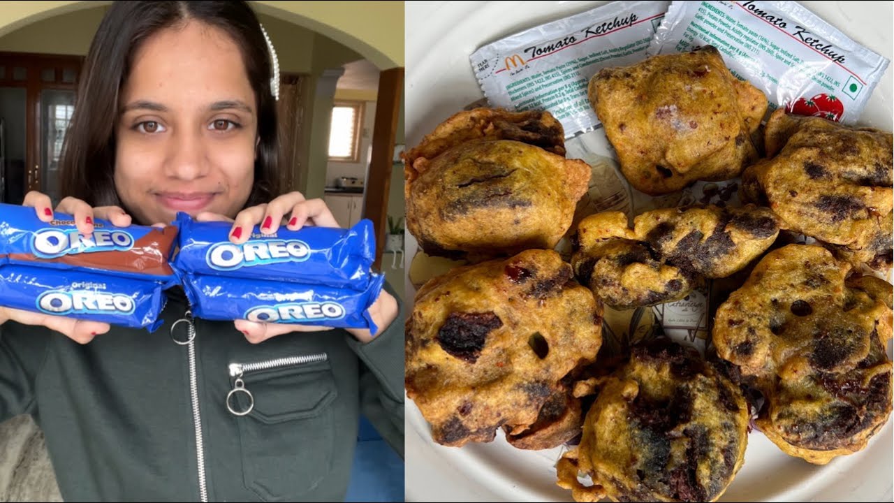 Oreo Pakoda Recipe | Trying weird Street Food Recipes | So Saute - YouTube