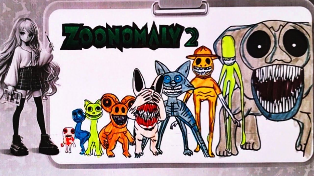 ZOONOMALY 2coloring Pages for Kids/HowTo Color All Bosses and Monsters ...