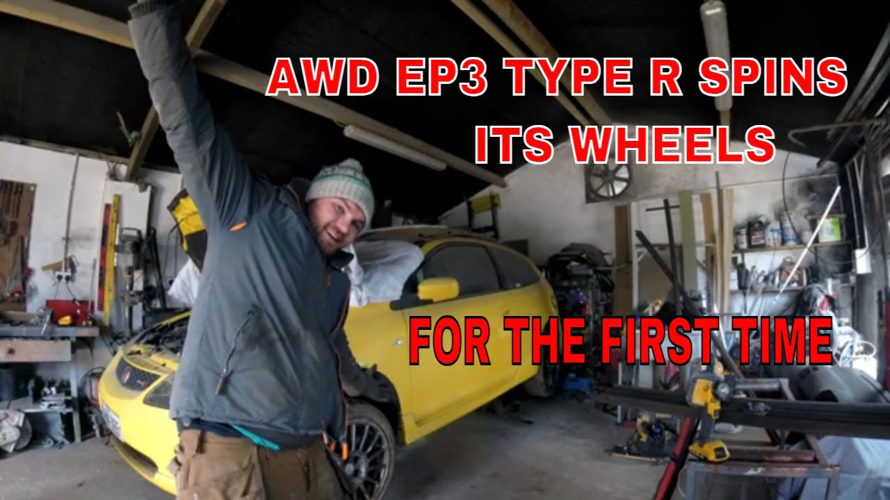 AWD Ep3 Spins 4 wheels #honda #awd #ep3 - YouTube