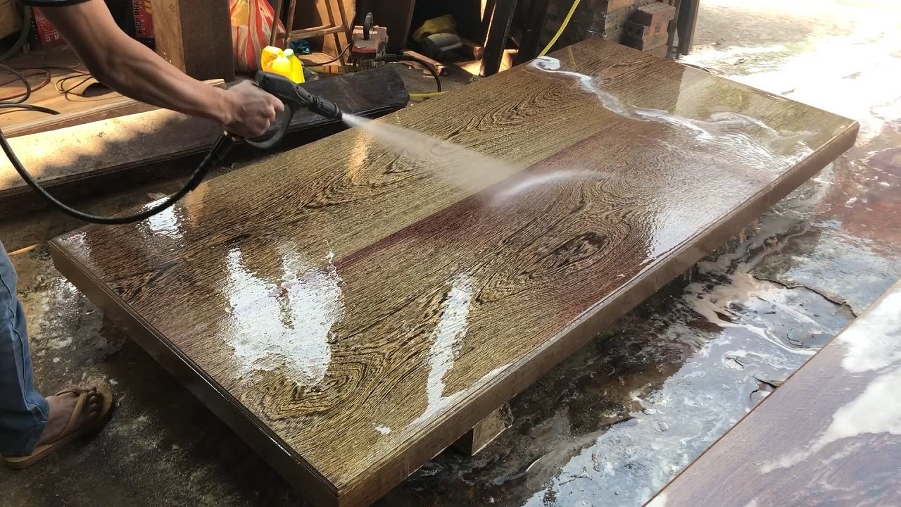 Great Woodworking Ideas and Skills Of Carpenters // Build A Big Table ...