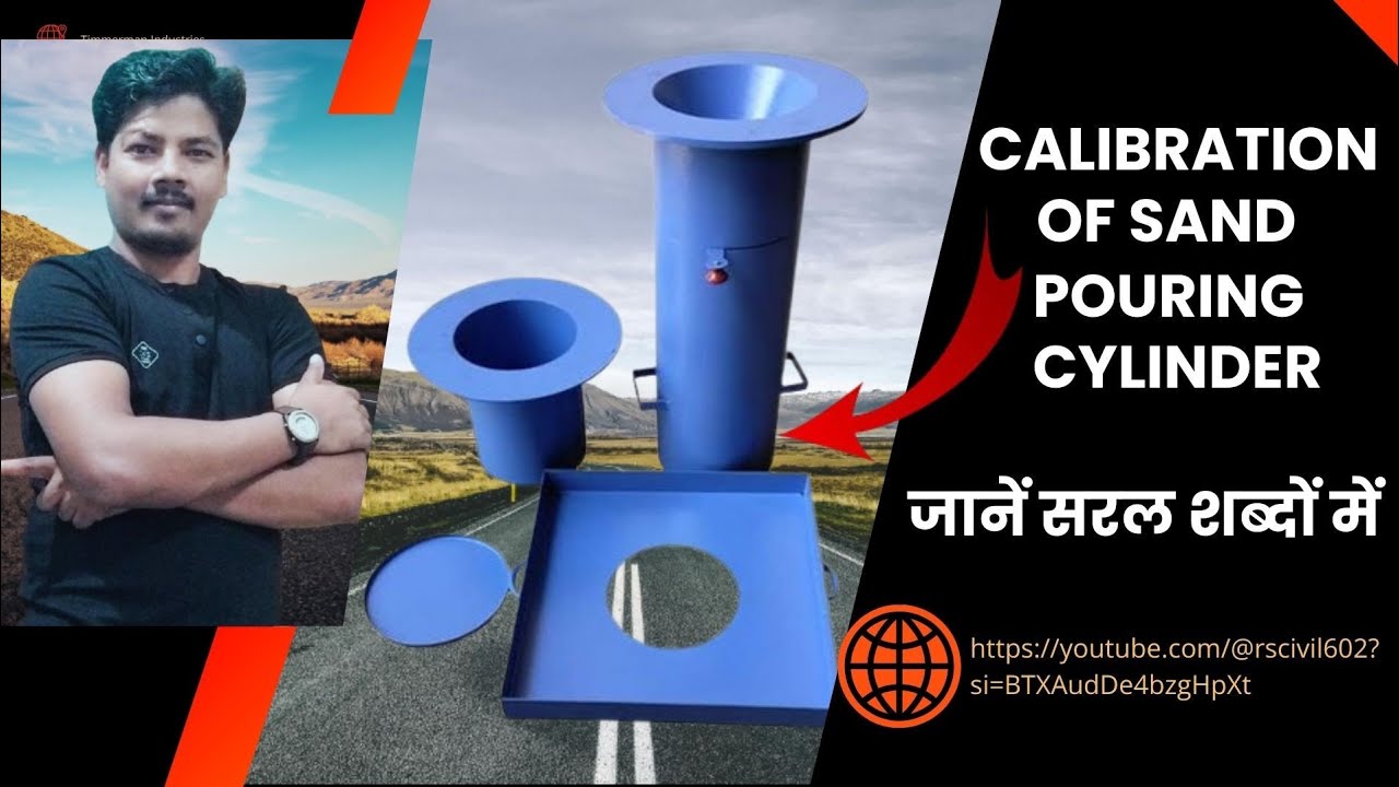 Calibration of sand pouring cylinder (for Field dry density) - YouTube
