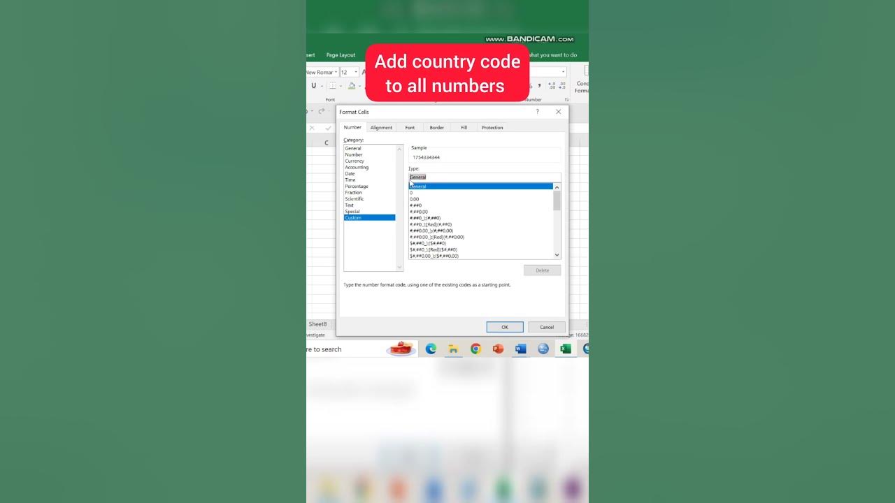 Add Country Code To All Mobile Numbers Quickly🔥 Computerbasics Excel