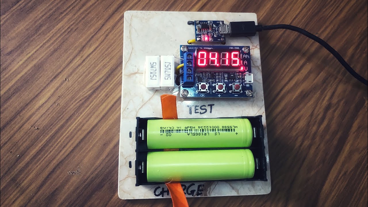 DIY 18650 charger and tester with ZB2L3 & TP4056- trạm sạc và test pin ...