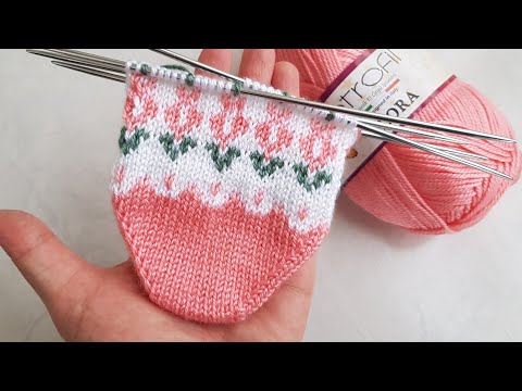 LALELİ #BEŞŞİŞPATİK YAPILIŞI / BEŞ ŞİŞLE PATİK MODELİ / KNITTING / @divapatik