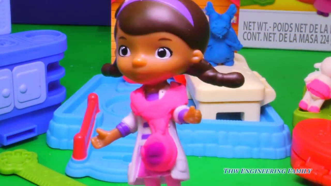 DOC MCSTUFFINS Disney Doctor Play Doh Play Set with the Assistant Toys ...