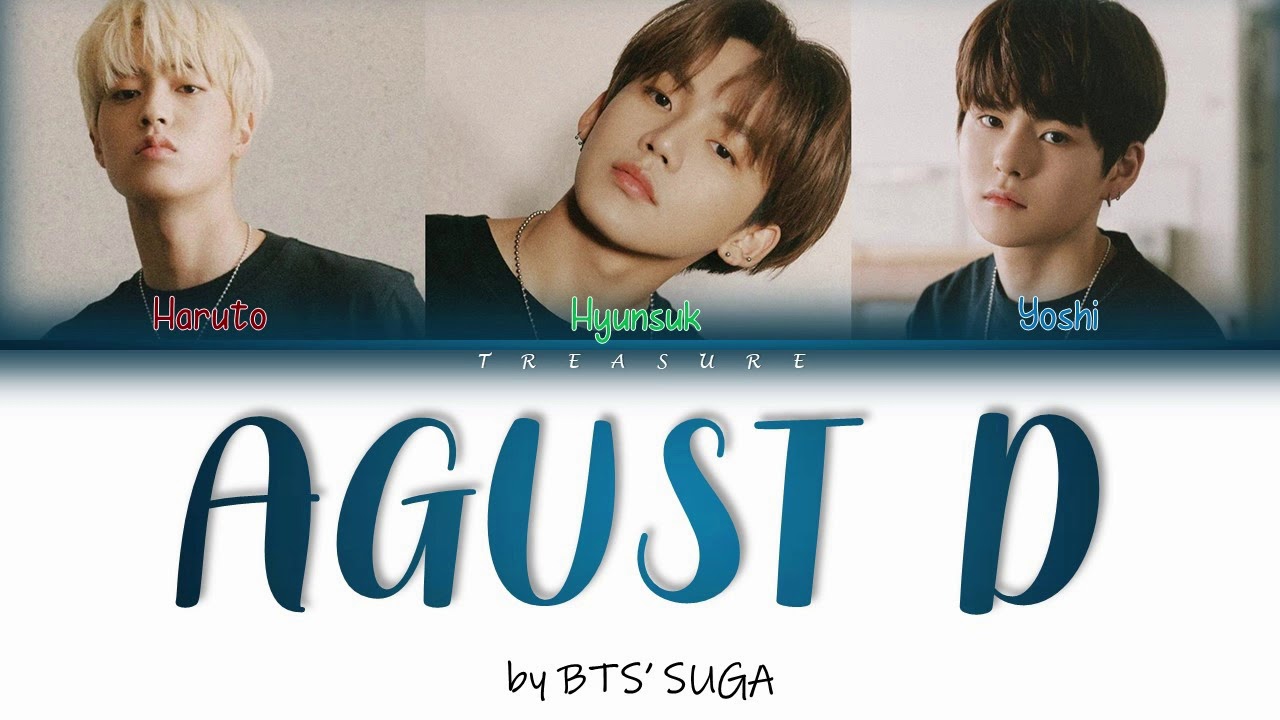 TREASURE - AGUST D (How Would TREASURE's Rap Line Sing) - YouTube