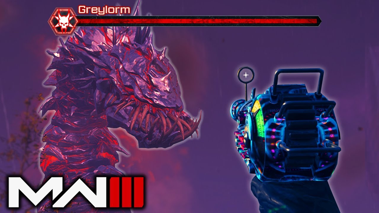 MW3 "ZOMBIES" HELPING ANYONE BEAT GREYLORM RED WORM BOSS FIGHT ...