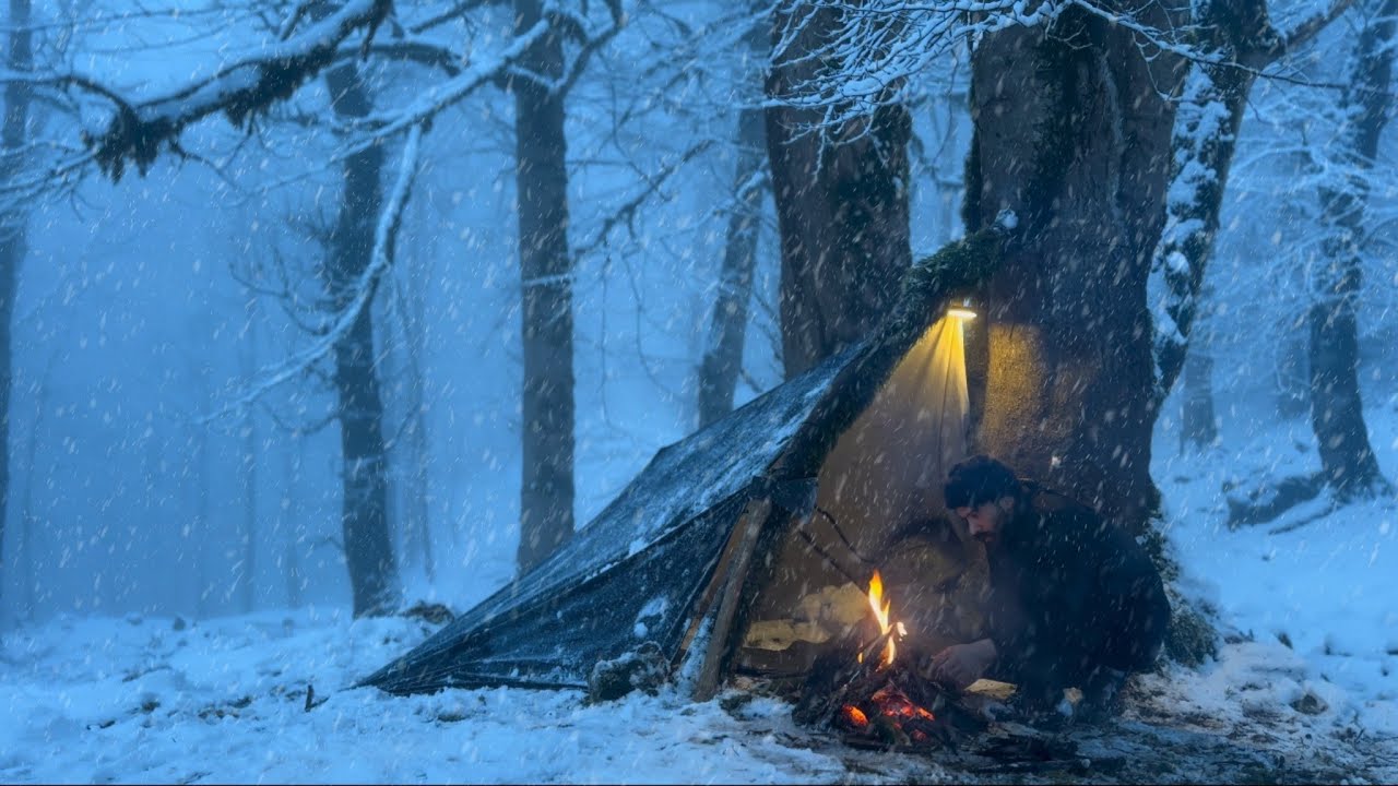 Can I survive 4 days in the winter forest?Camping in heavy snow ...