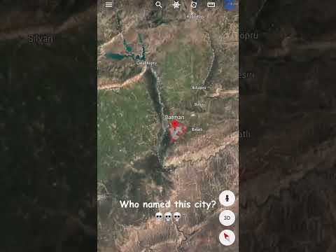 Who named this city? 💀💀💀 #shorts #googleearth #googlemaps #turkey #batman