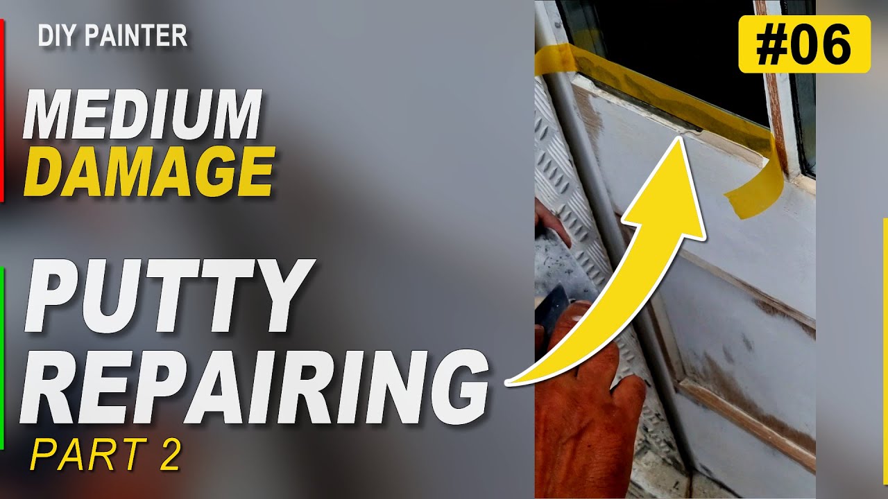 FULL VIDEO Window Putty Repair Medium damage - YouTube
