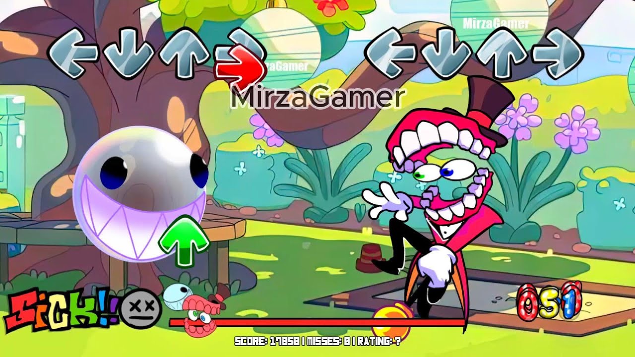 FNF Bubble vs Caine Sings Blue Can Can | Amazing Digital Circus 2 FNF ...