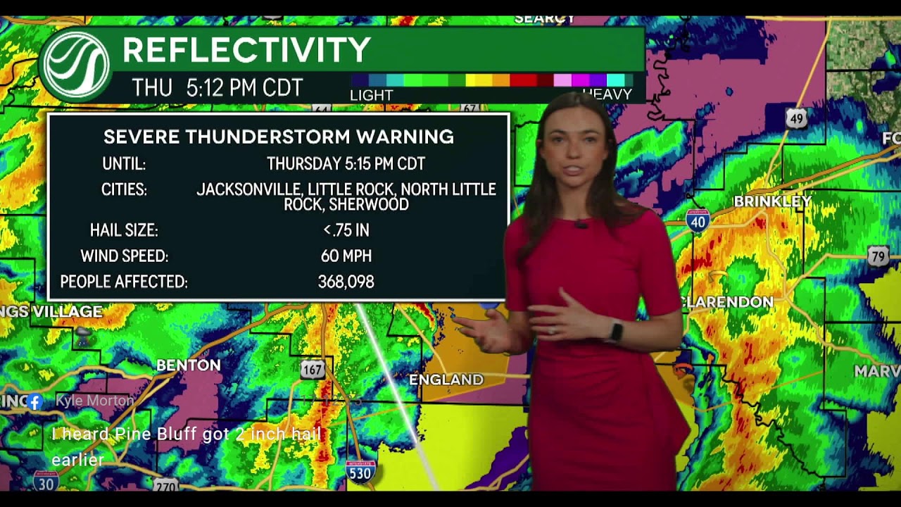 LIVE STORM COVERAGE: Large Hail Dropping and Tornado Warnings - YouTube