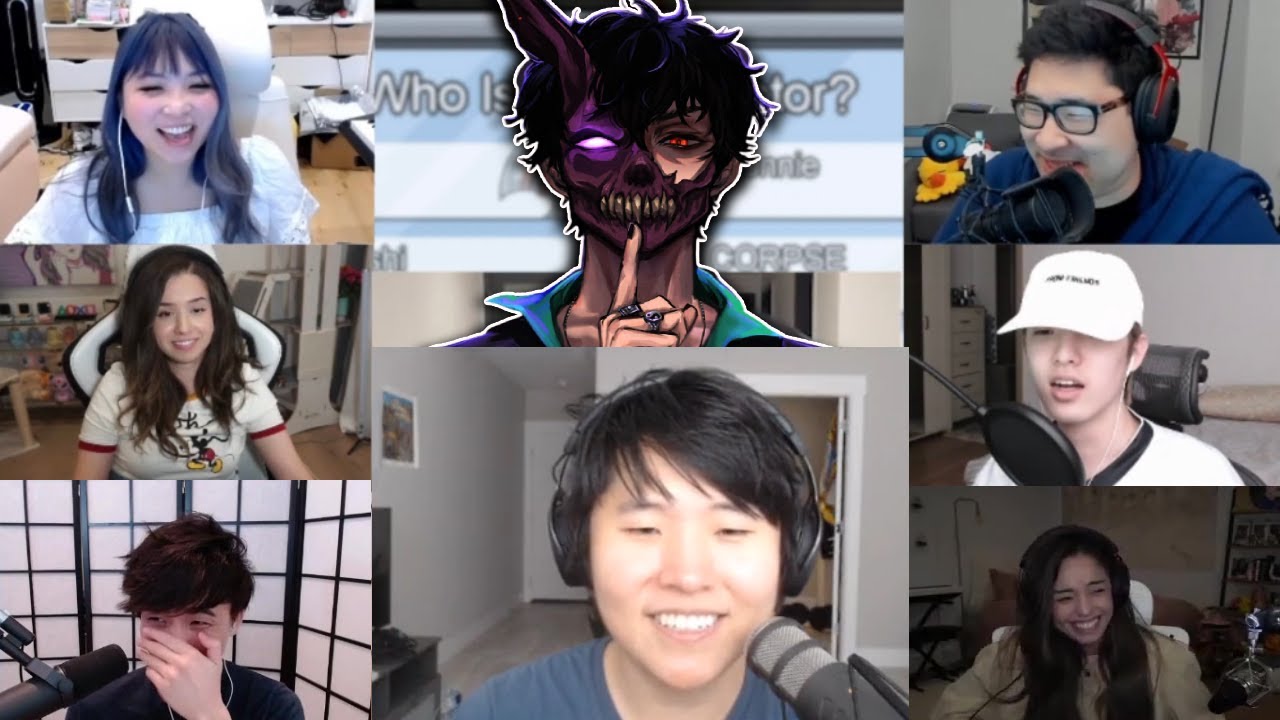Corpse Husband Being Seductive 10 minutes straight w/ Valkyrae, Poki ...