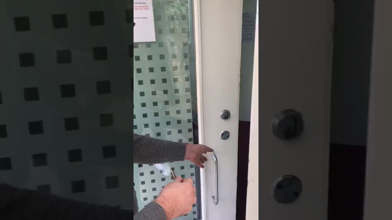 How to lock the front door - YouTube