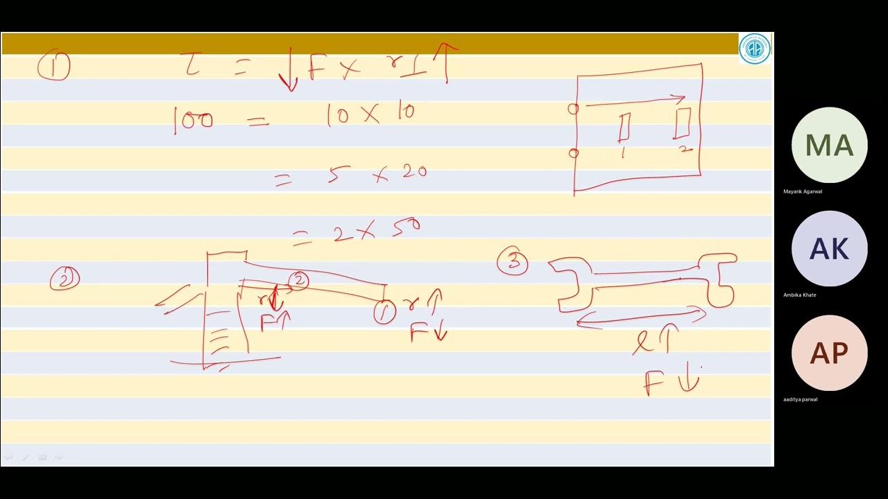 Class 5 Angular momentum,Torque,Bench and ladder prob - YouTube