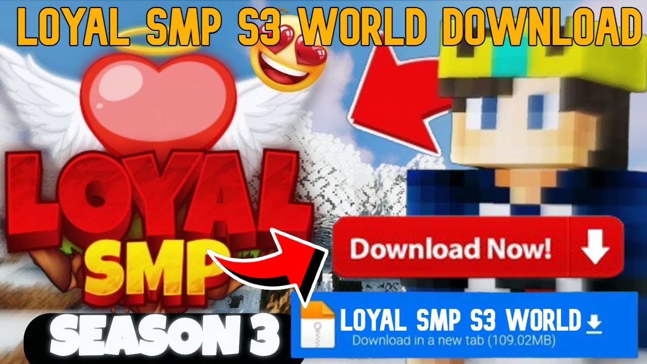 LOYAL SMP SEASON 3 WORLD DOWNLOAD MCPE AND JAVA - YouTube