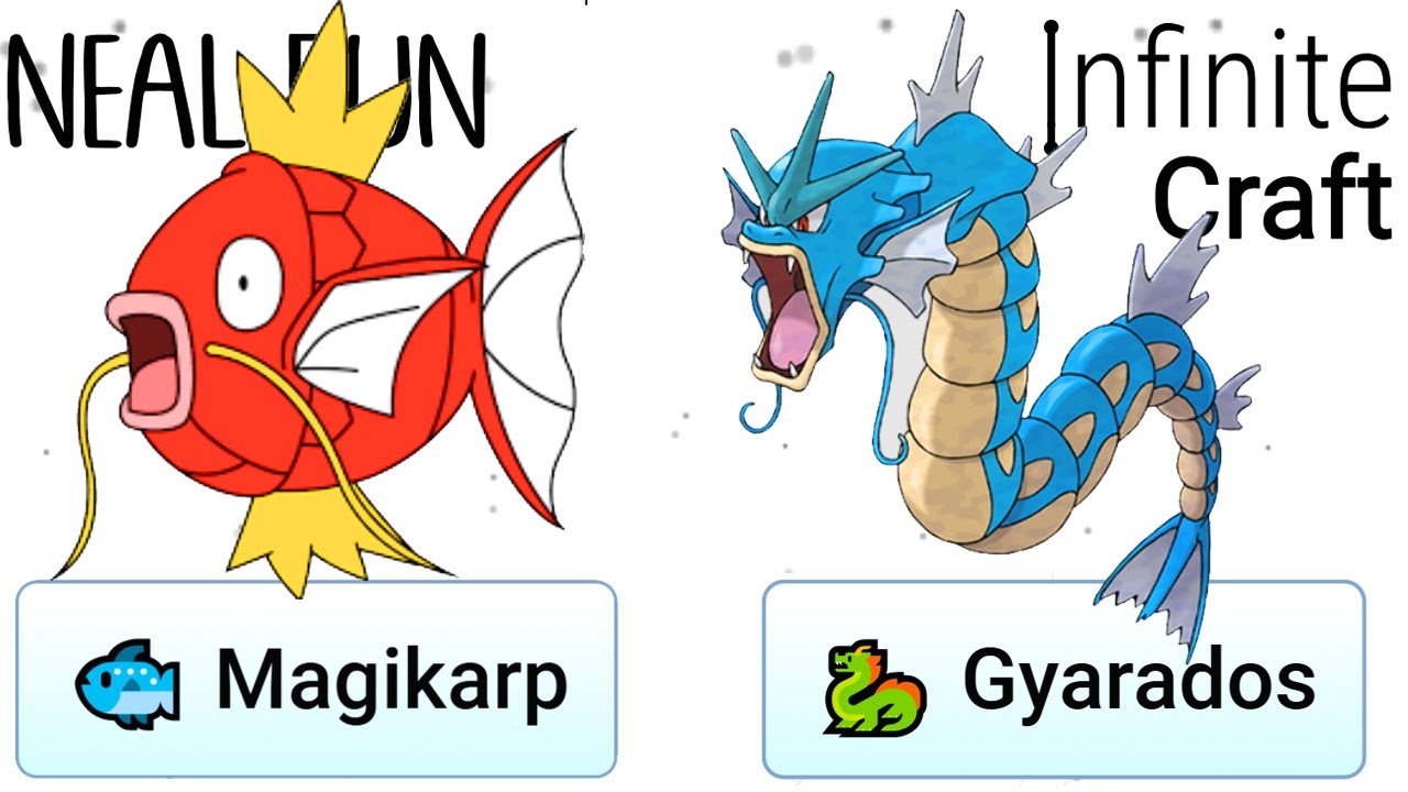 How to Make Gyarados Evolution in Infinite Craft | Get Gyarados ...