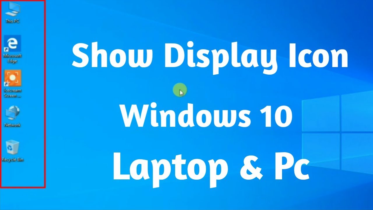 Windows 10 Desktop my Computer Icon || Windows 10 Desktop Icon. - YouTube