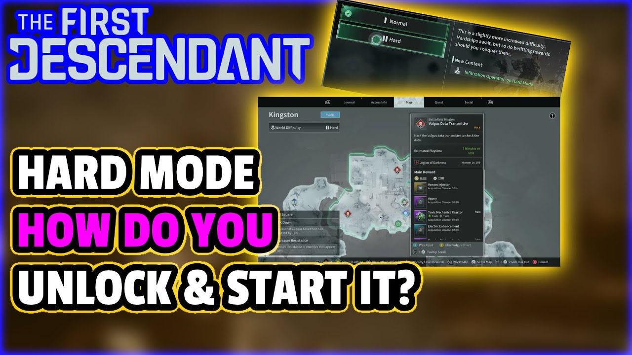 [FIRST DESCENDANT] How To UNLOCK & Start HARD MODE - YouTube