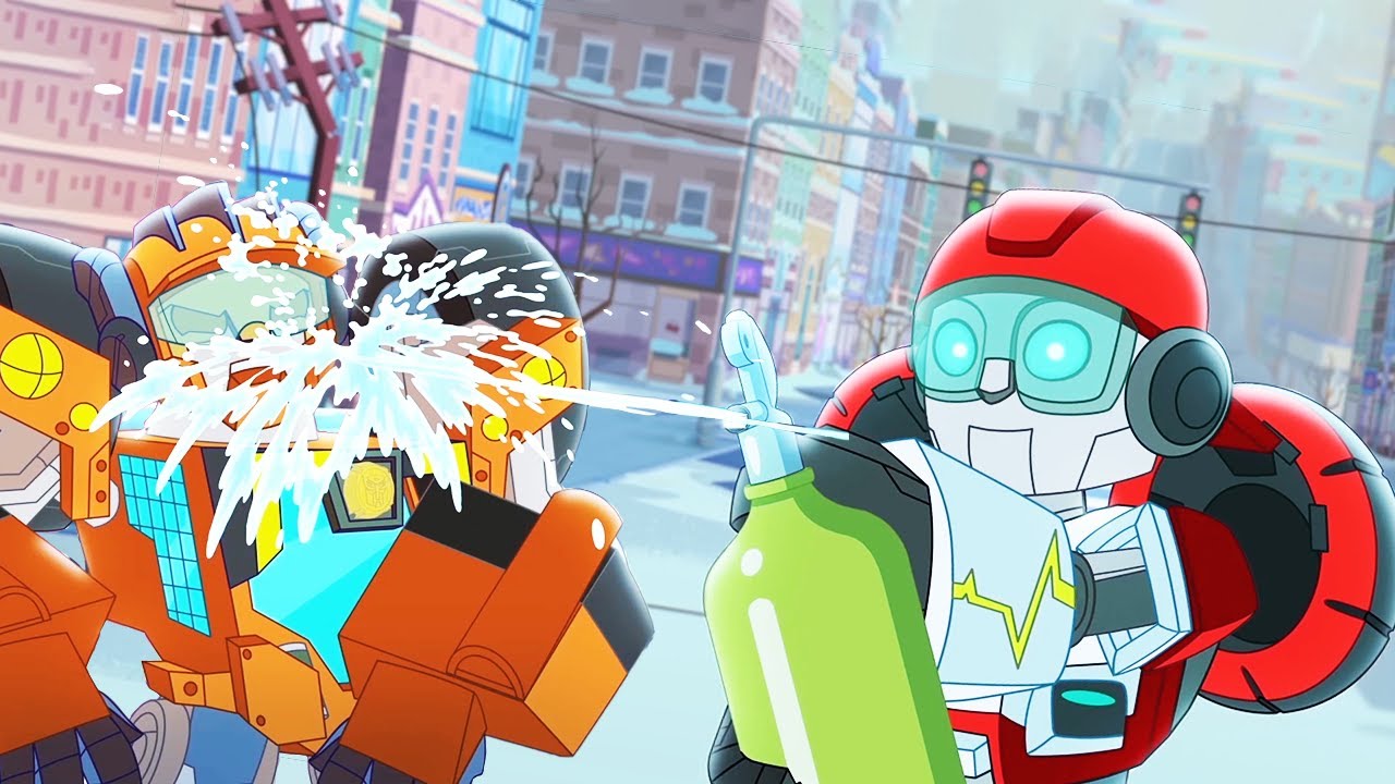 Silly Robot Pranks 🤖 April Fools! 🤣 Rescue Bots Academy | Transformers ...