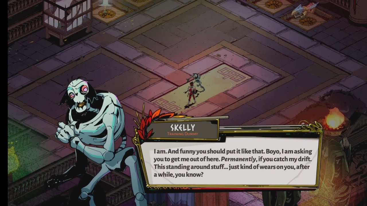 Skelly needs Zagreus to kill him - Hades - YouTube