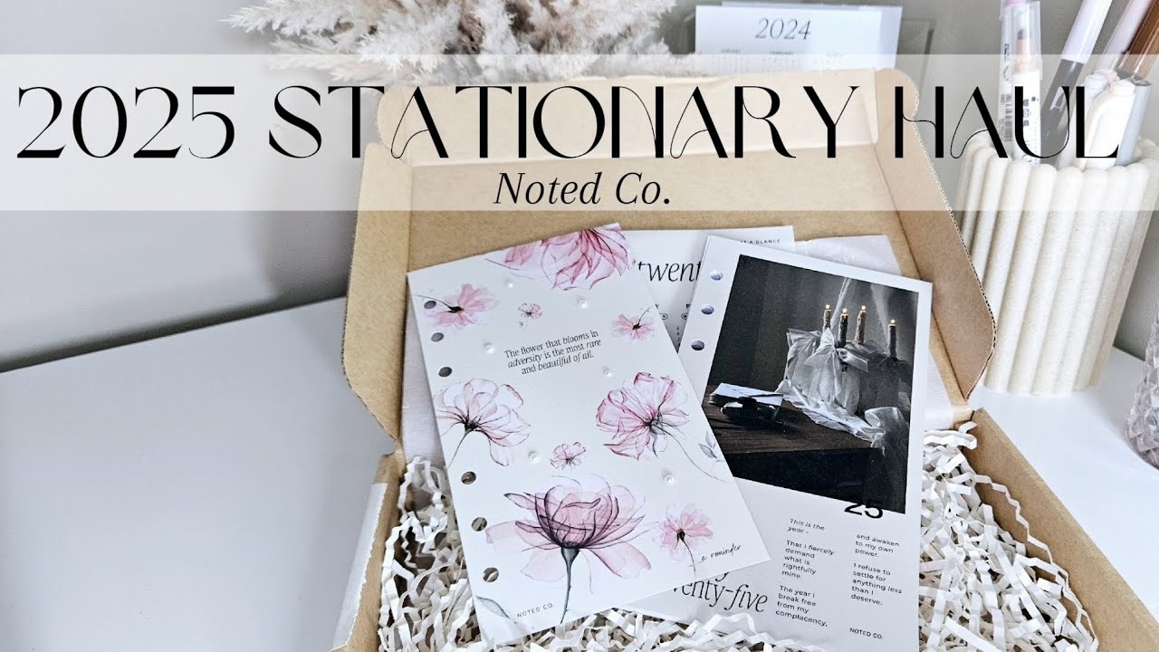 Stationary Haul | 2025 | Noted Co. | Minimalist Planning - YouTube