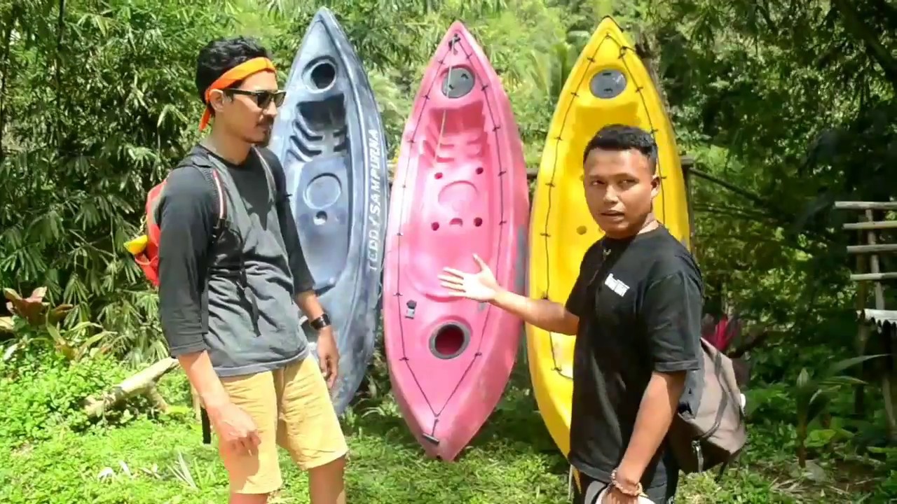 Main Kayak dan Kano di Batu Lumpang Garden - YouTube